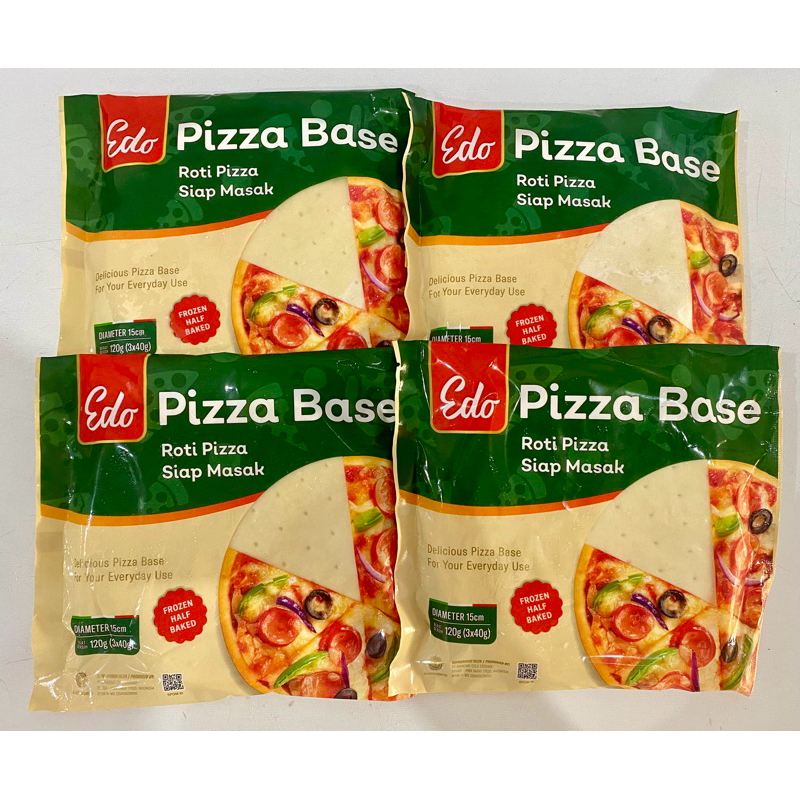 Jual Edo Pizza Base 120Gr | Roti Pizza Diameter 15cm | Isi 3 pcs x 40Gr ...