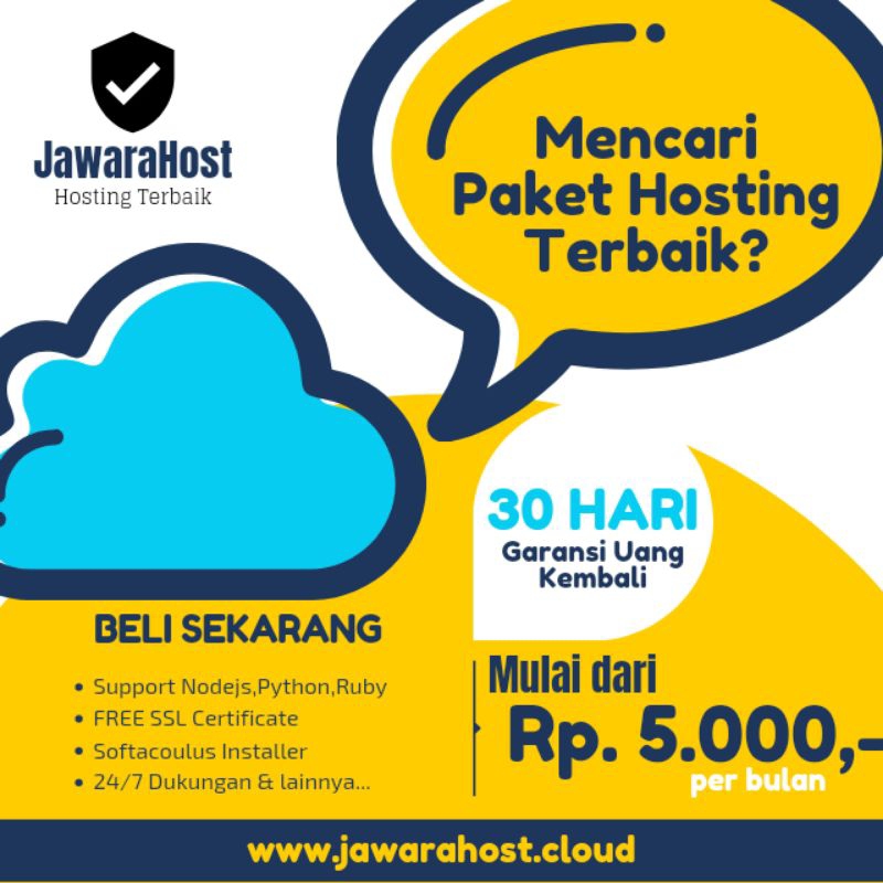 Jual Hosting/Cpanel unlimited per bulan (BISA DI PERPANJANG) | Shopee Indonesia