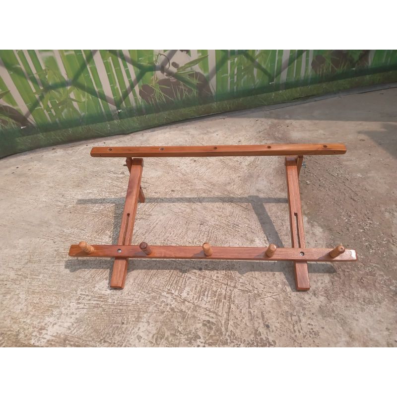 Jual Standar/palang/dudukan kayu jati tuk pion/kanco saka sensitip ...