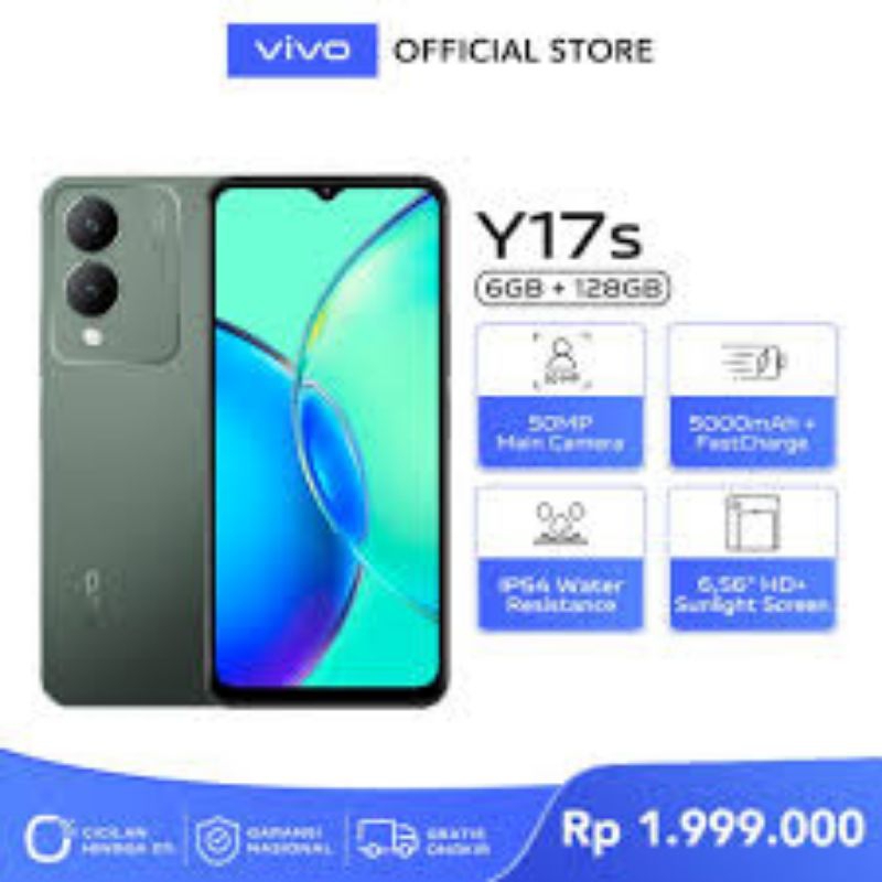 Jual Vivo Y17S 6/128 Ram 6gb 128gb new garansi resmi | Shopee Indonesia