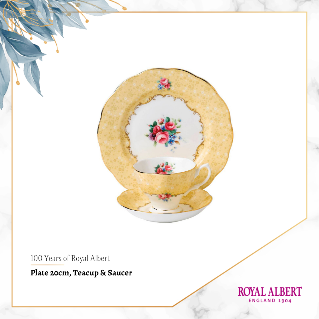 Jual Royal Albert - Dinner Set (Cangkir Teh, Tatakan & Piring 20cm ...