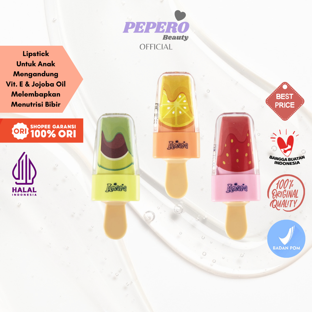 Jual AMARA Mini Lipstick Cosmetic For Kids | Lipstick Anak | Shopee ...