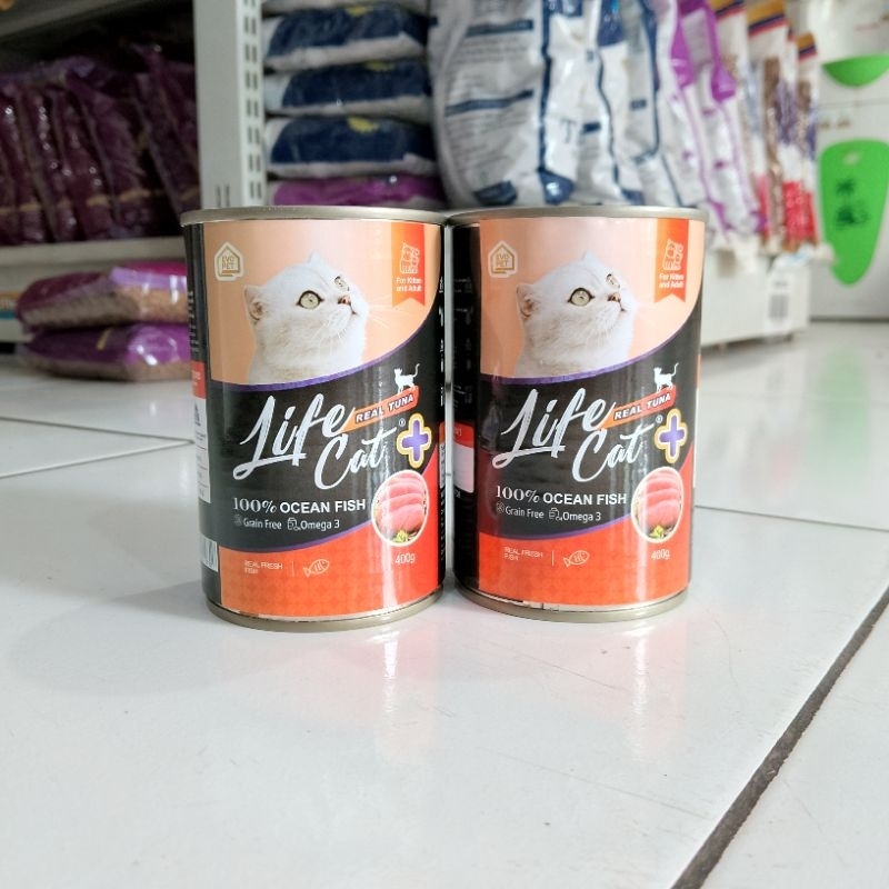 Jual Life Cat Kaleng Plus Real Tuna 400gr - makanan basah kucing kaleng ...