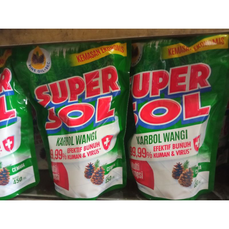 Jual Super sol Karbol wangi cemara 450 ml | Shopee Indonesia
