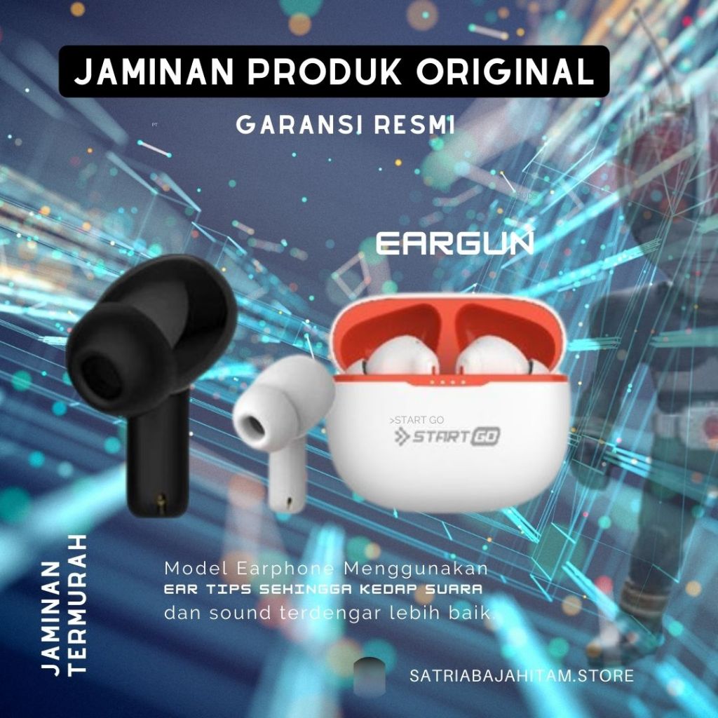 Jual Advan StartGo Eargun - SUPREME BASS- In-Ear TWS Earphone Bluetooth ...