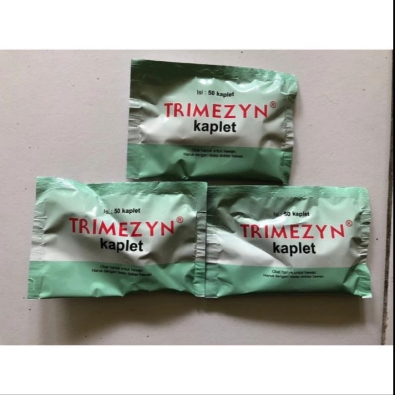 Jual TRIMEZYN 50 KAPLET MEDION OBAT SACHET AYAM SAKIT KOLERA PILEK ...
