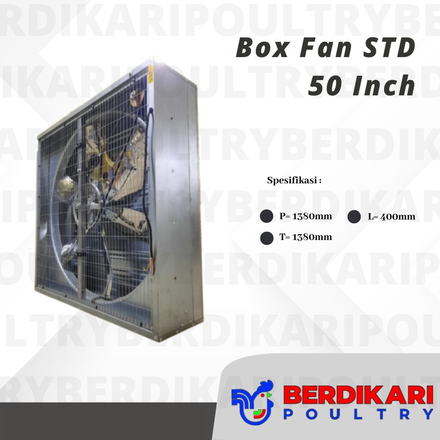 Jual Box Fan 50"/Blower/Exhaust Fan - Alat Ternak Kandang Ayam | Shopee ...