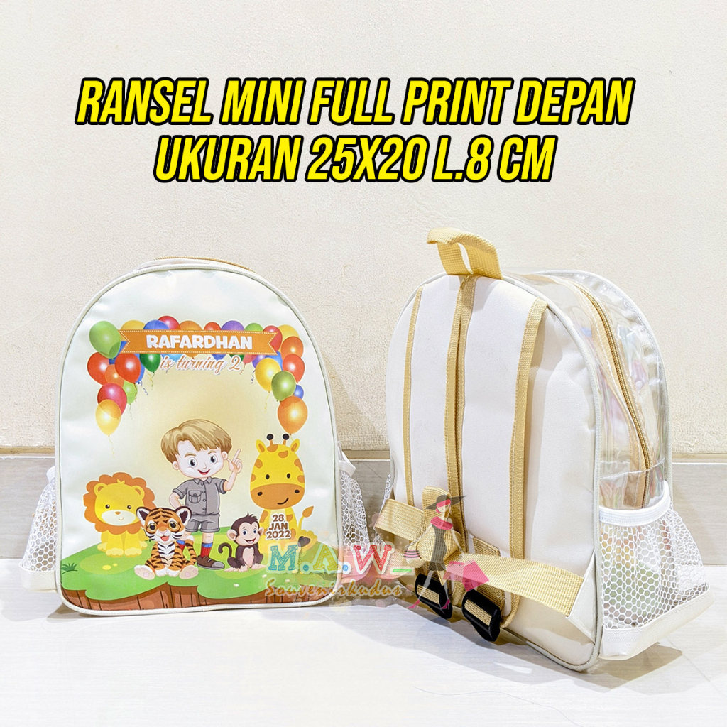 Jual TERLARIS TAS RANSEL MINI SAKU BRANJANG / Tas Souvenir ulang tahun ...