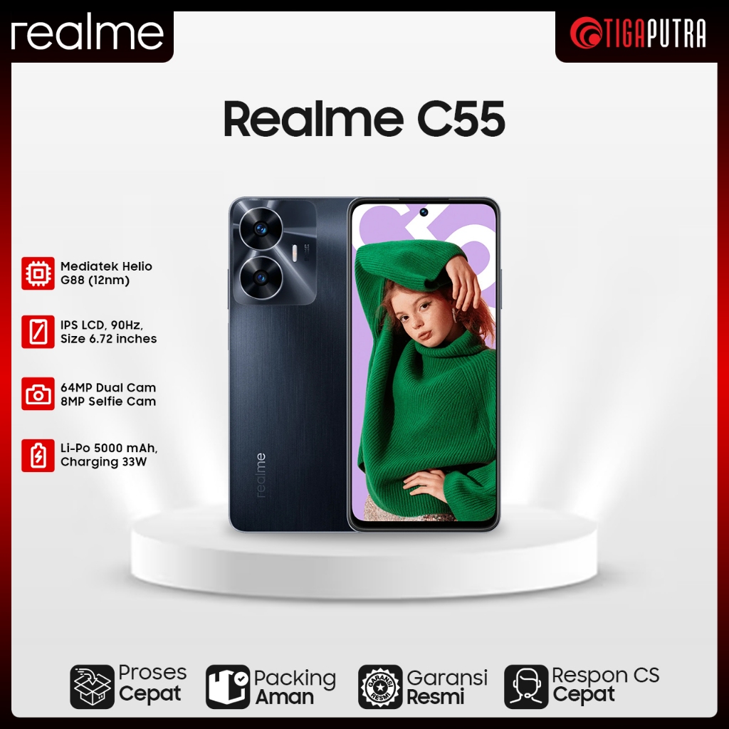 Jual Realme C55 (Ram 6/8GB, Rom 128/256GB, 64MP Champion Camera ...