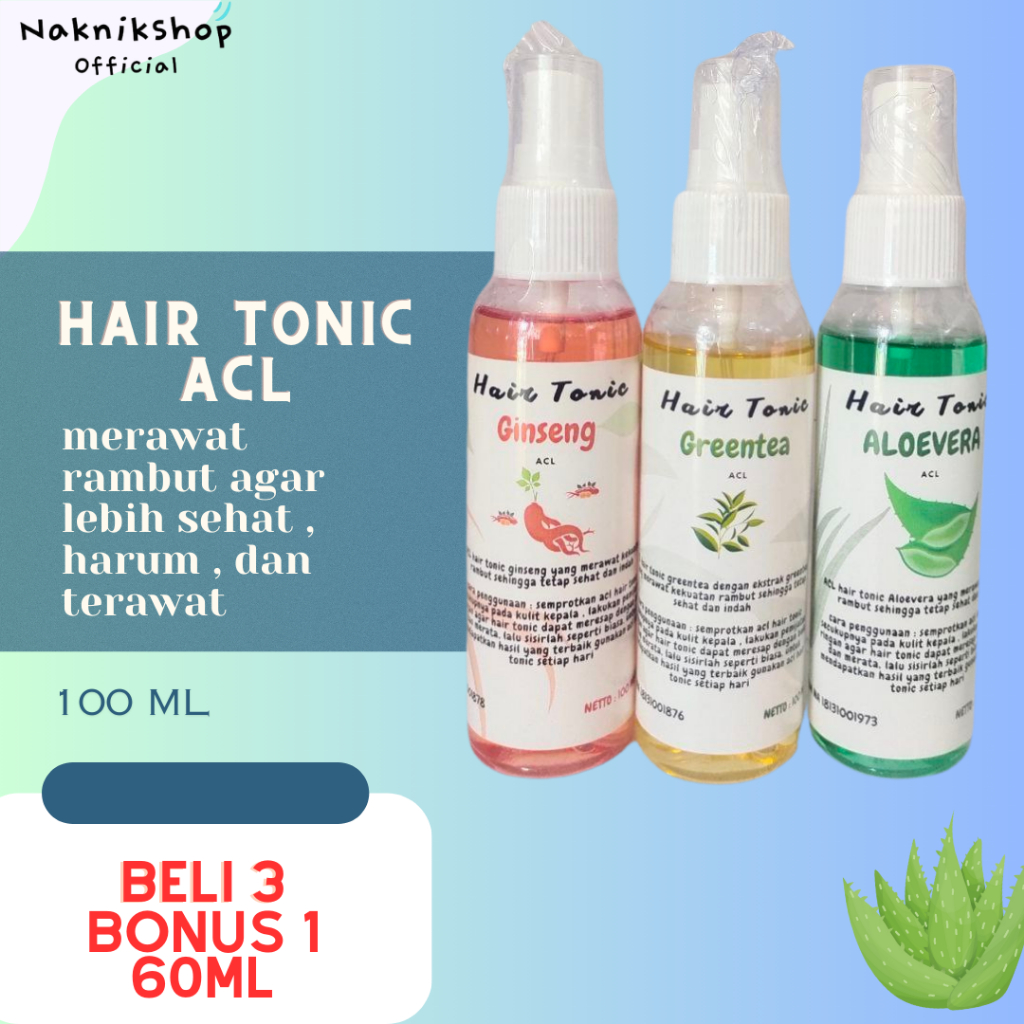 Jual Vitamin rambut menyuburkan rambut anti ketombe rambut rontok hair tonic salon acl 100 ml ...