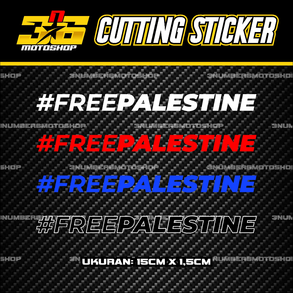 Jual STICKER SAVE FREE PALESTINE PALESTINA CUTTING | STIKER HELM MOTOR ...