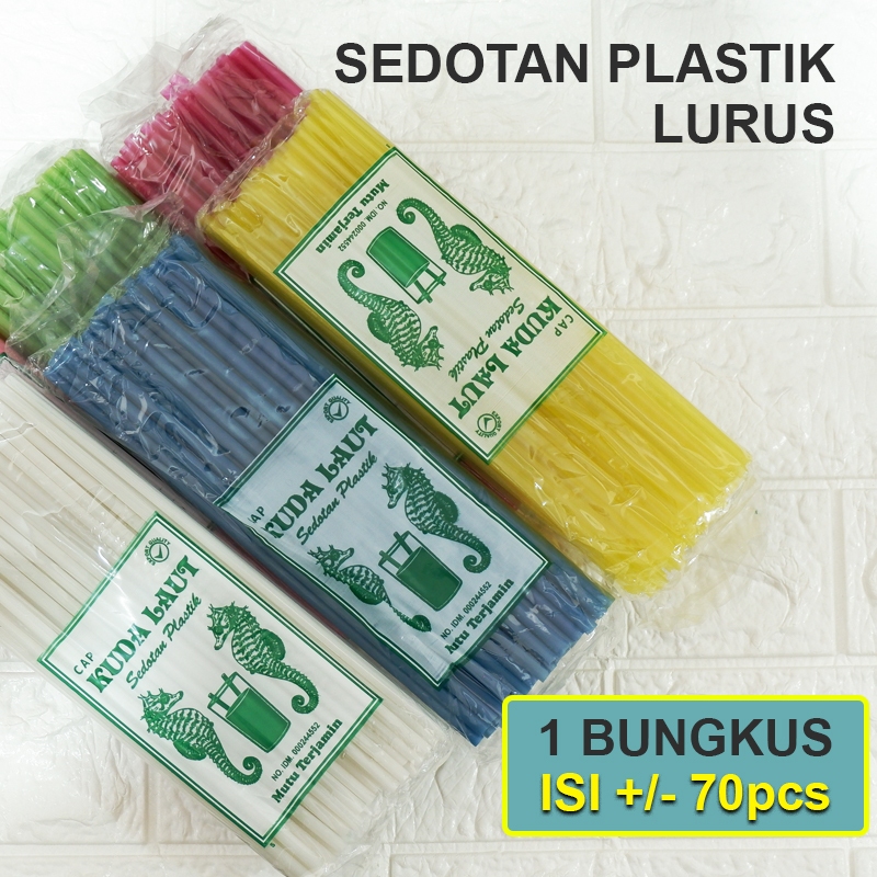 Jual Sedotan Plastik Pipet Minuman Lurus Warna | Shopee Indonesia