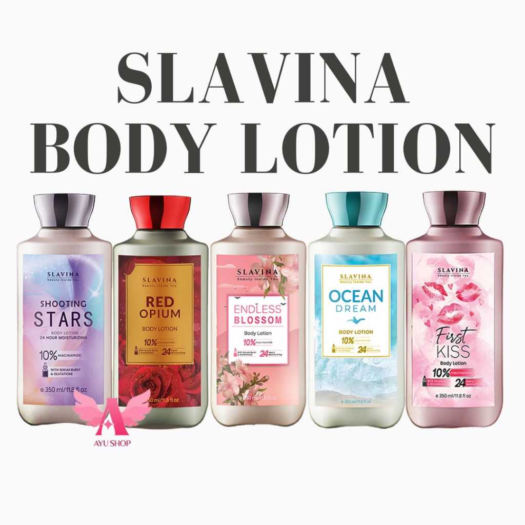 Jual Slavina Body Lotion 350ml Melembabkan Kulit Badan Dengan Wangi ...
