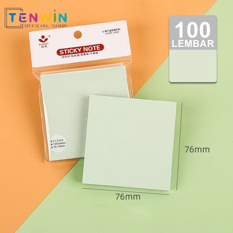 Jual MEMO STICKY NOTE POLOS / STICKY NOTES PENANDA HALAMAN / STICK NOTE ...