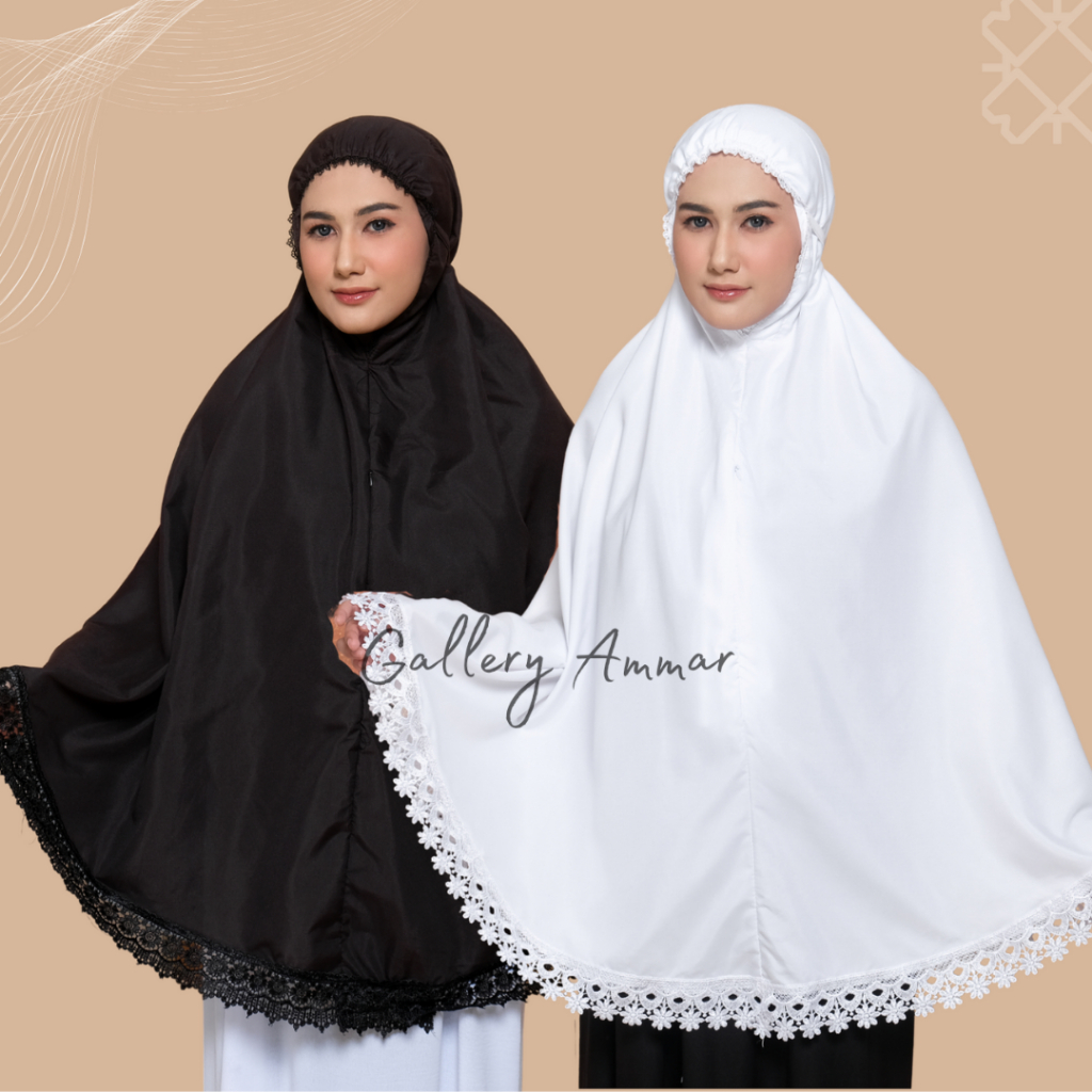 Jual AMMAR - Bergo Umroh Haji Bahan Katun Premium Hijab Cantik Bersaku Jumbo | Shopee Indonesia