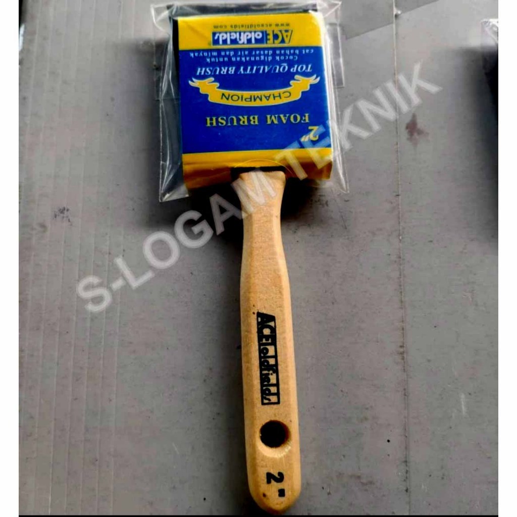 Jual Kuas Cat Busa Spon Foam Brush 2" Inch ACE Solventbase Waterbase ...