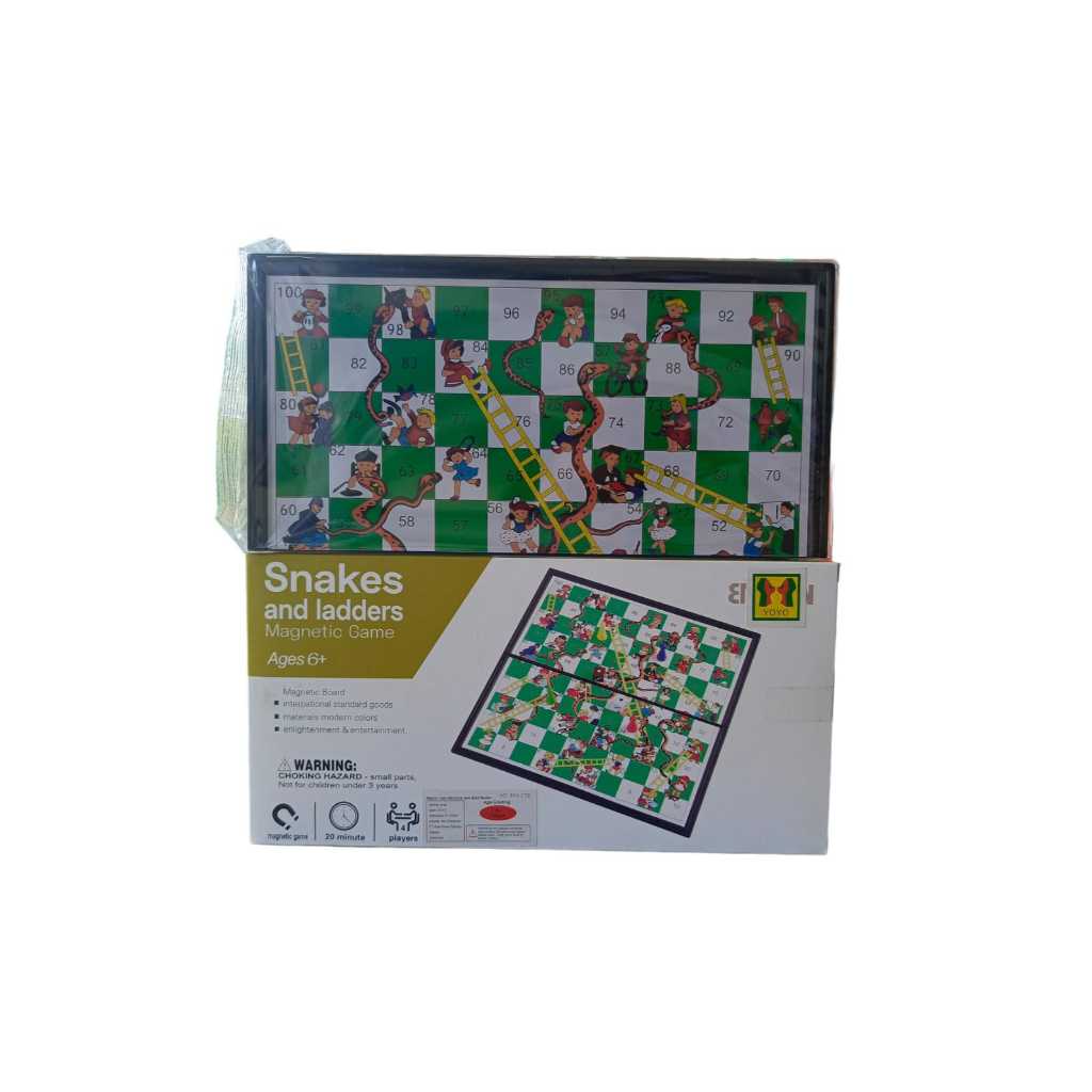 Jual ULAR TANGGA Magnet SNAKES and LADDERS Magnetic Game Board Game ...
