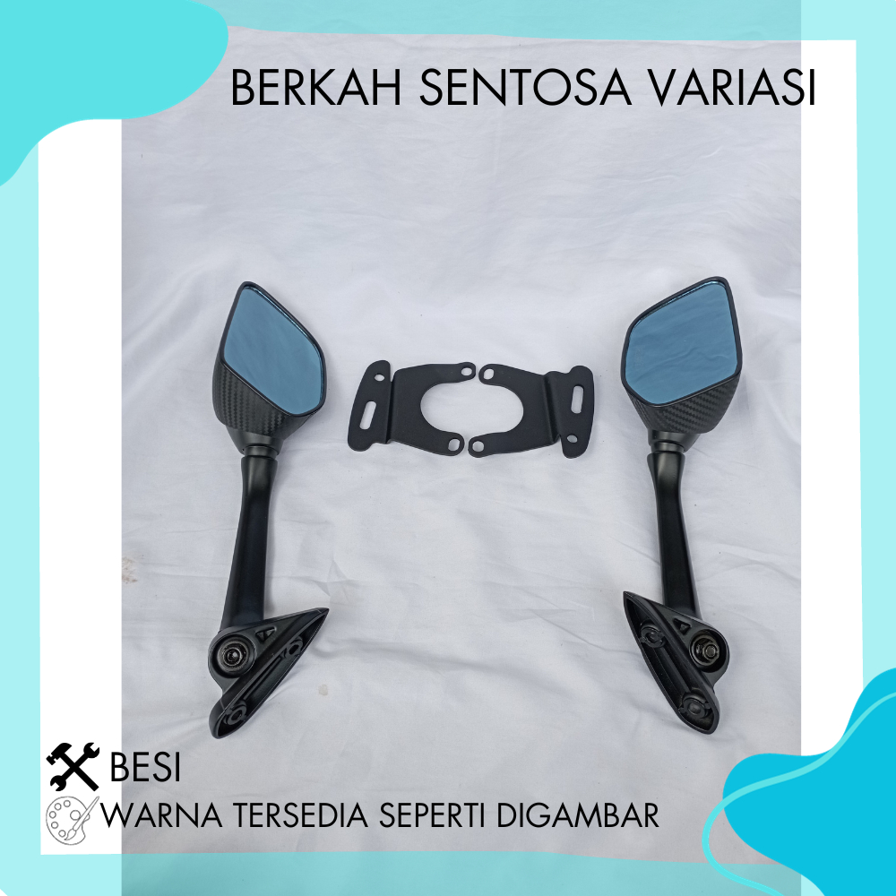 Jual BRACKET SPION XMAX CONNECTED SPION R25 KACA BIRU PANJANG PENDEK ...