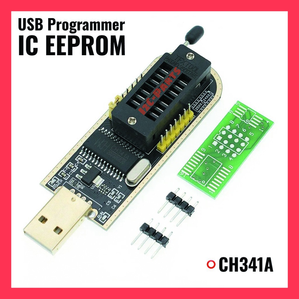 Jual CH341A USB Speed Programmer IC EEPROM Writer Flash Program BIOS 24 25 | Shopee Indonesia