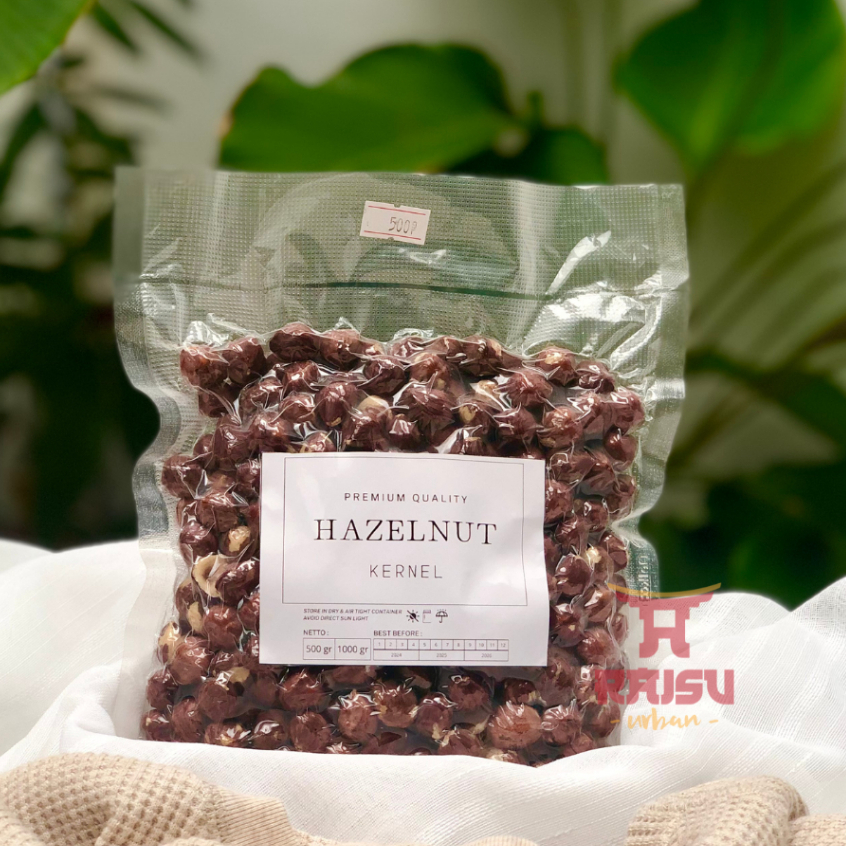 Jual KACANG HAZELNUT MENTAH RAW HAZELNUT 500 gr (GRADE A) RAISU URBAN ...