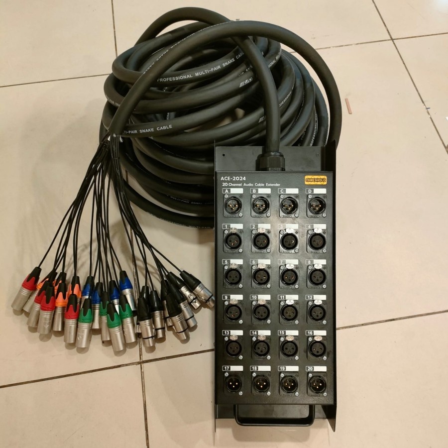 Jual Kabel Snake KREZT ORI 24 Ch - 16 Input 8 Output - 8 Meter | Shopee Indonesia