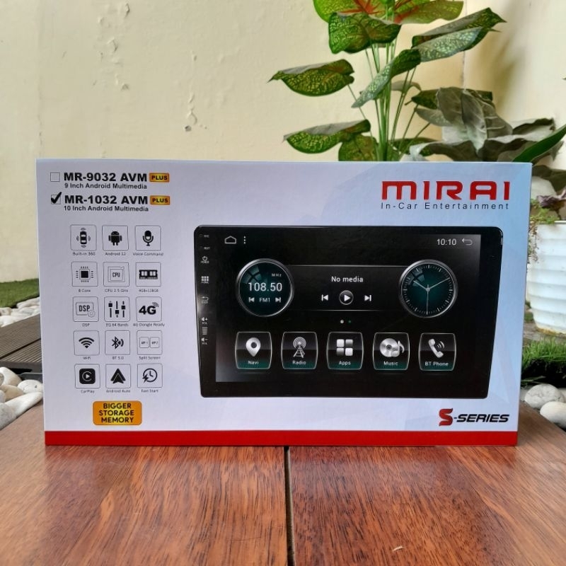 Jual Head Unit Android Mirai S Series MR-9032 AVM Plus RAM 6/256 GB | Shopee Indonesia