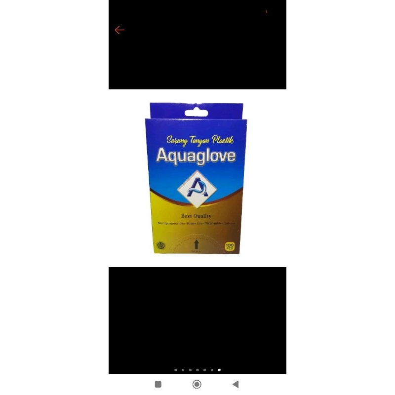 Jual sarung tangan plastik isi 100 handgloves aquaglove | Shopee Indonesia