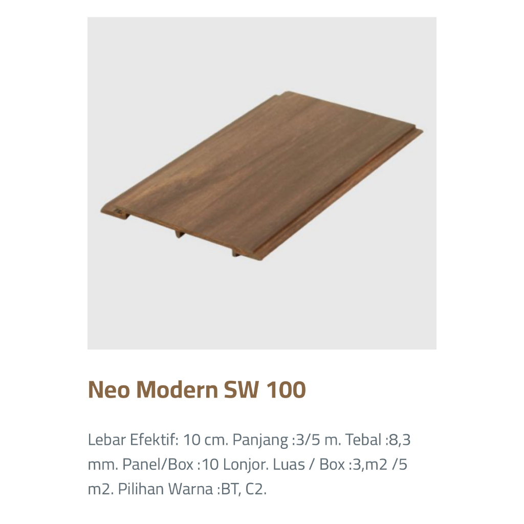 Jual PANEL WPC DUMA TIPE NEO MODERN SW 100 | Shopee Indonesia