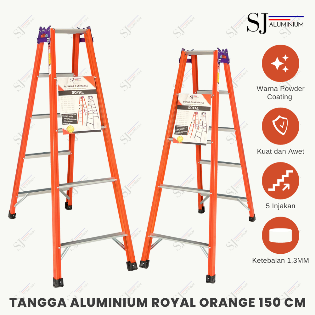 Jual ROYAL - Tangga Lipat Aluminium Ladder Multifungsi & Portable Super ...