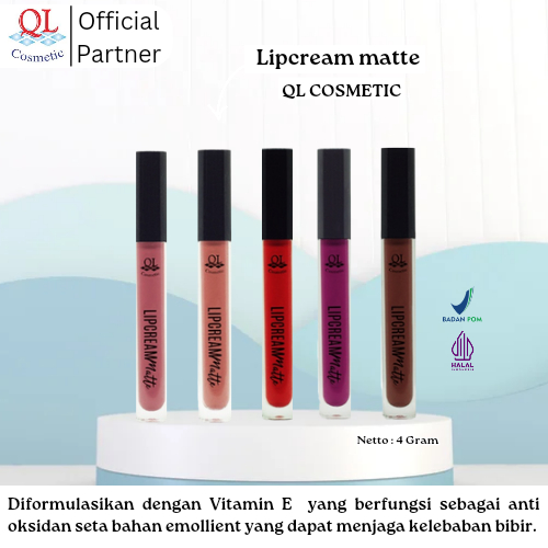 Jual QL Cosmetic Matte Lipcream series Nude Original | Shopee Indonesia
