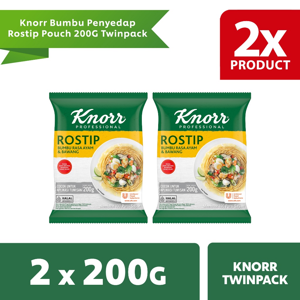 Jual Knorr Bumbu Penyedap Rostip Pouch 200G Twinpack | Shopee Indonesia