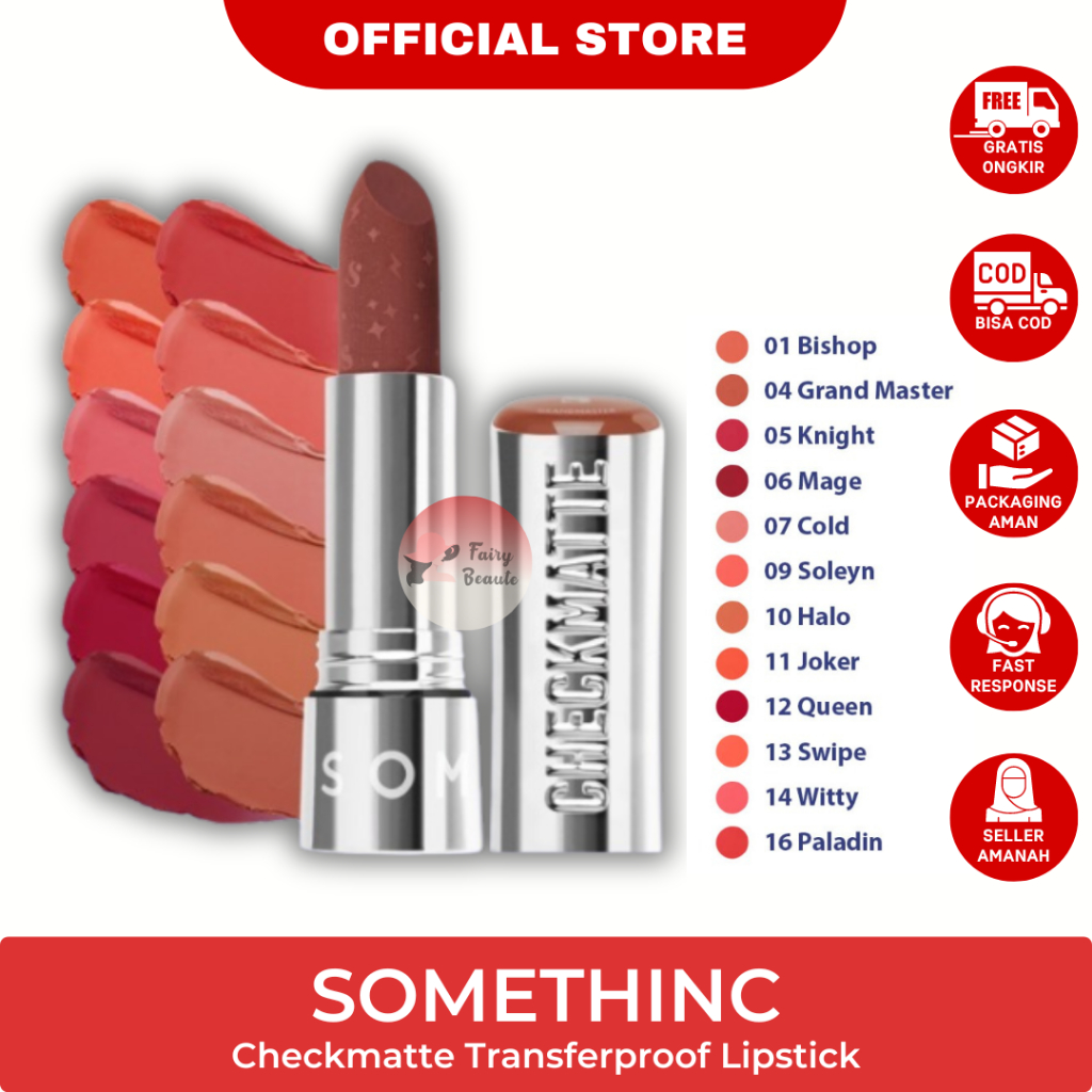 Jual SOMETHINC Checkmatte Transferproof Lipstick bpom | Shopee Indonesia
