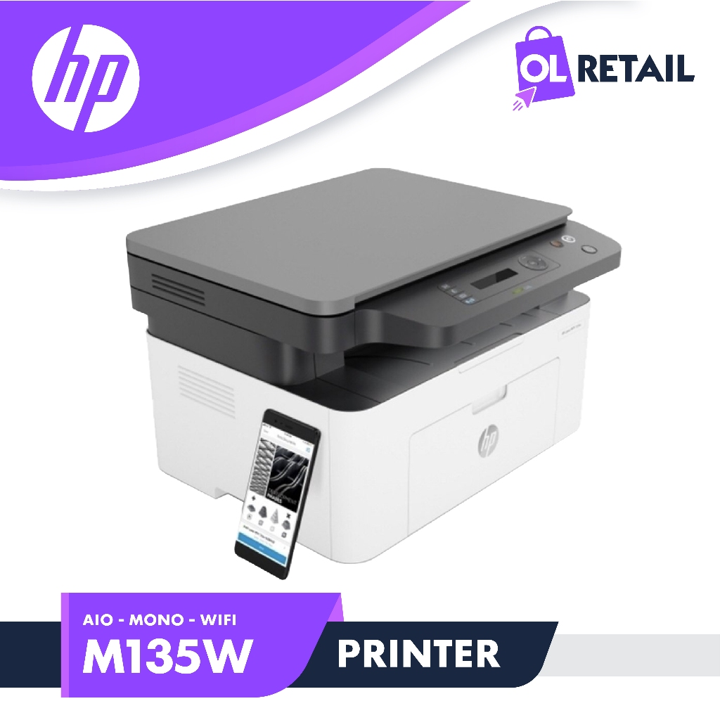 Jual HP Laser M135W Printer All in One - WIFI | Shopee Indonesia