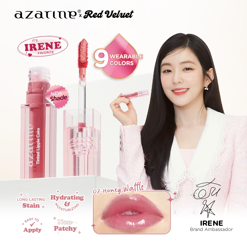 Jual Azarine Tinted Lippie Cake Lip Tint 2.9ml - Azarine x Red Velvet ...