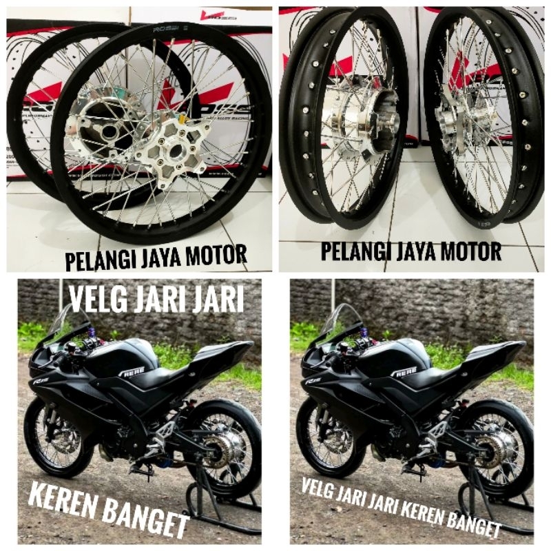 Jual Paketan Velg Jari jari R15 V3 R15 NEW VVA VIXION R - XSR 155 ...
