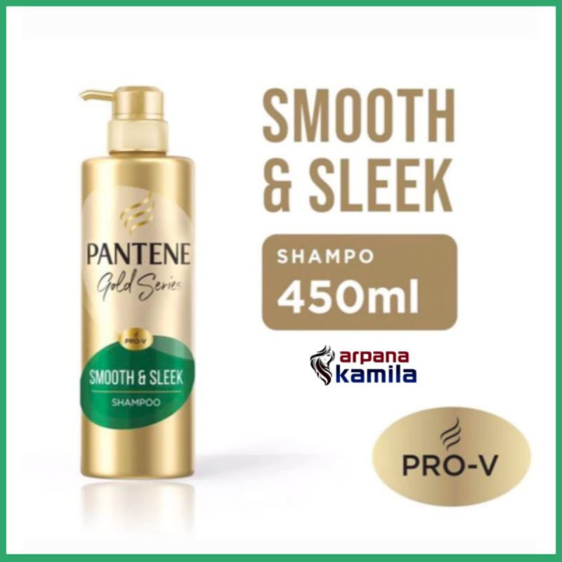 Jual Pantene gold series smooth and sleek shampoo 450ml | Shopee Indonesia