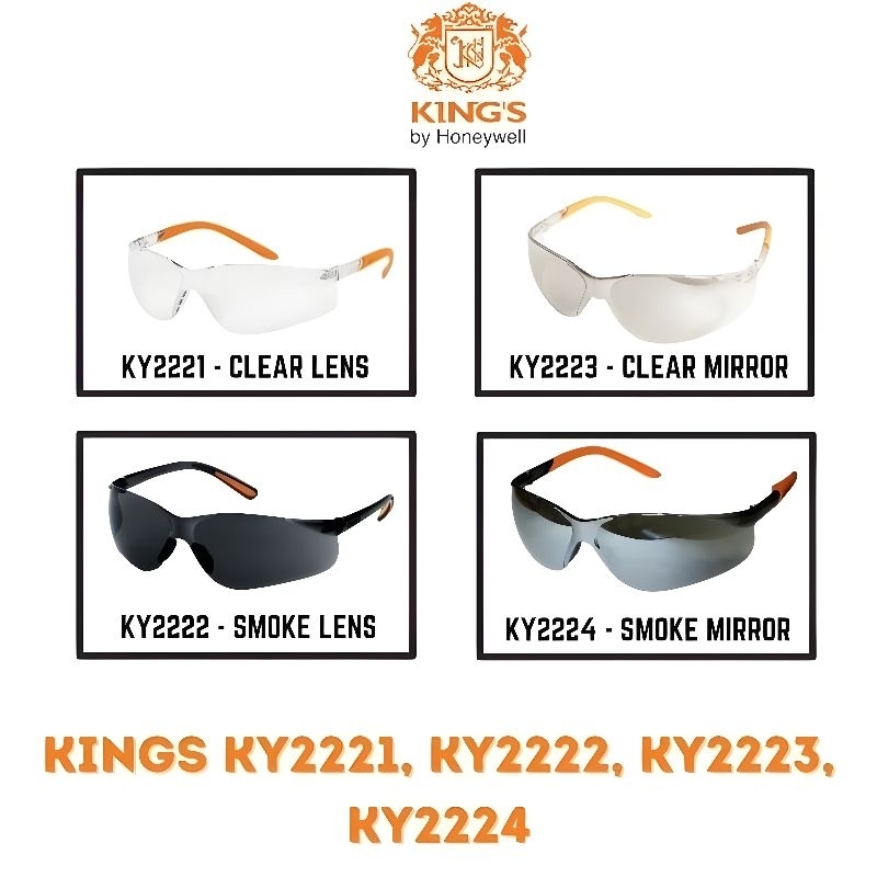 Jual Kacamata Clear Safety Kings KY2221 | KY2222 | KY2223 | KY2224 ...