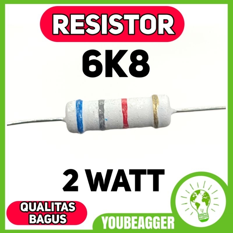 Jual Resistor 6k8 2W | Shopee Indonesia