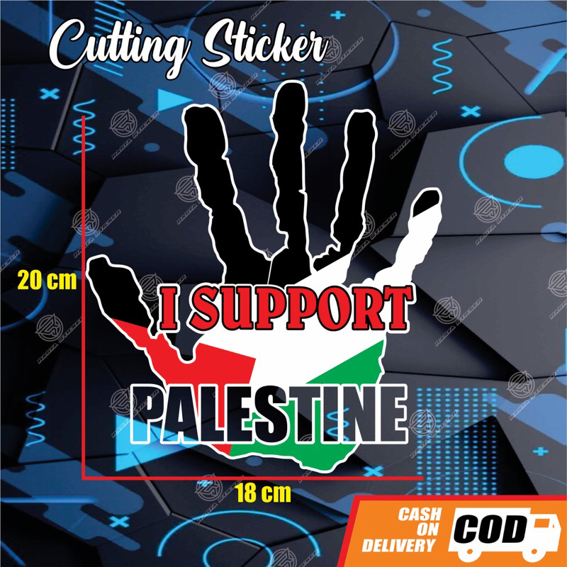 Jual PALESTINE Sticker || I Support PALESTINE Cutting Sticker Mobil ...