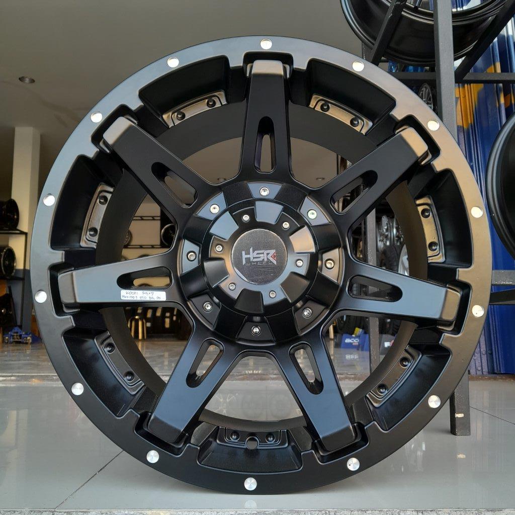 Jual Velg offroad r17 lebar 9 mobil pajero, fortuner, strada, triton hsr kochi ring 17 black ...