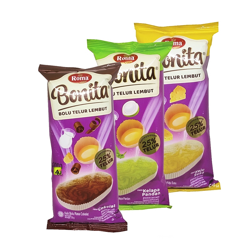 Jual Roma BONITA - Bolu Telur Lembut - 30 gr | Shopee Indonesia
