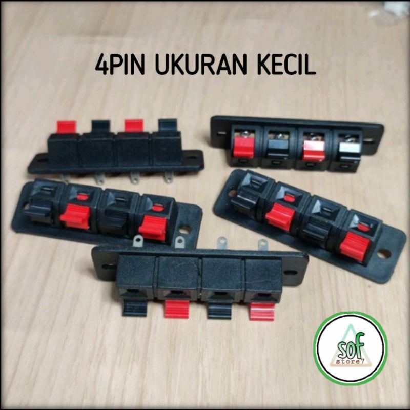 Jual Terminal Jepit Speaker 4 Pin Ukuran Kecil Socket 4pin | Shopee ...