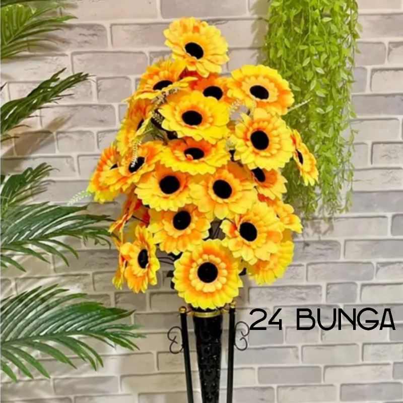 Jual Matahari Jumbo 24 Bunga Tinggi 65Cm | Shopee Indonesia