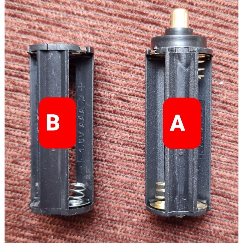 Jual Kotak case converter adapter baterai battery 3xAAA battery case ...