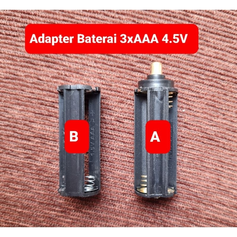 Jual Kotak case converter adapter baterai battery 3xAAA battery case ...