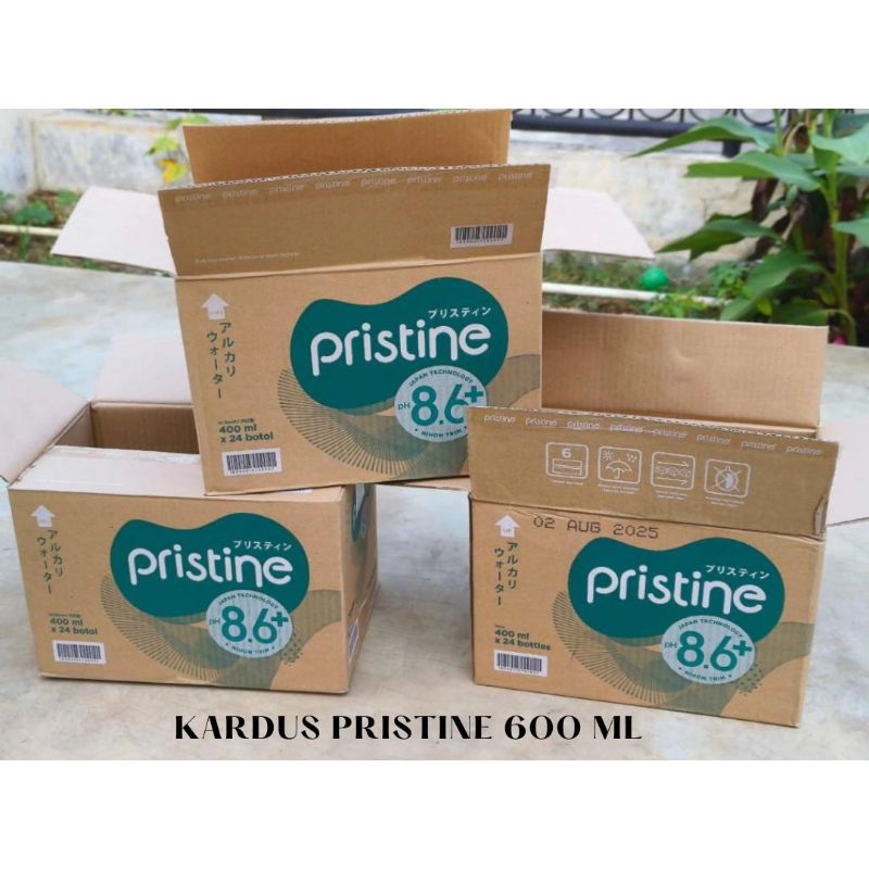 Jual Kardus Karton Dus Packing Bekas Air Minum Minuman Kemasan Pristine 8+ 600ml 600 ml | Shopee ...