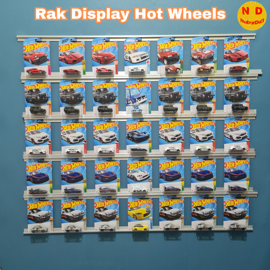 Jual Display Horizontal Rak Hotwheels Gantungan Bahan Aluminium ...