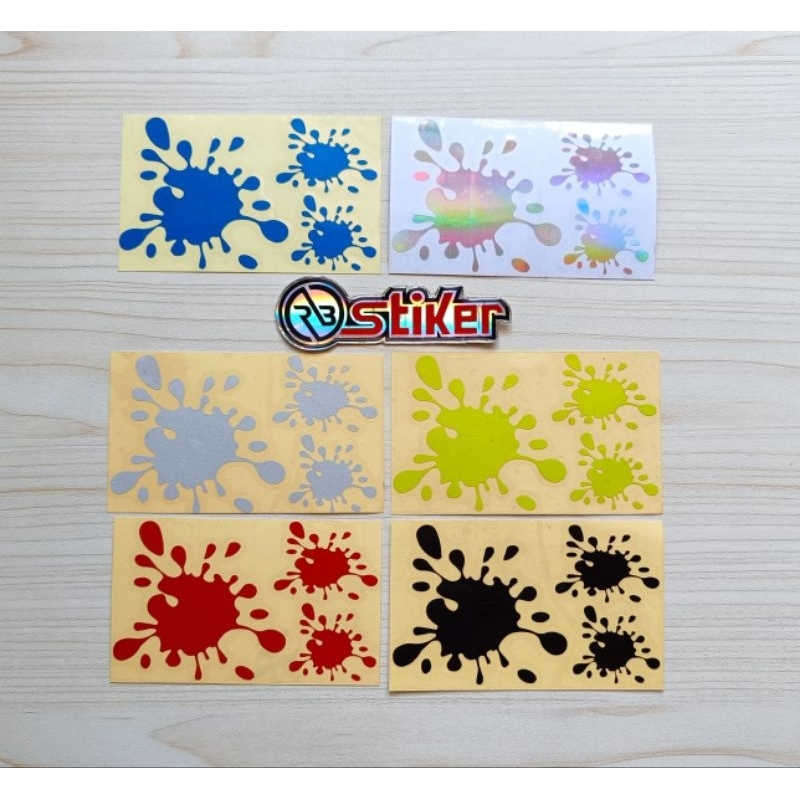 Jual Stiker Bercak warna cutting sticker motor helm | Shopee Indonesia