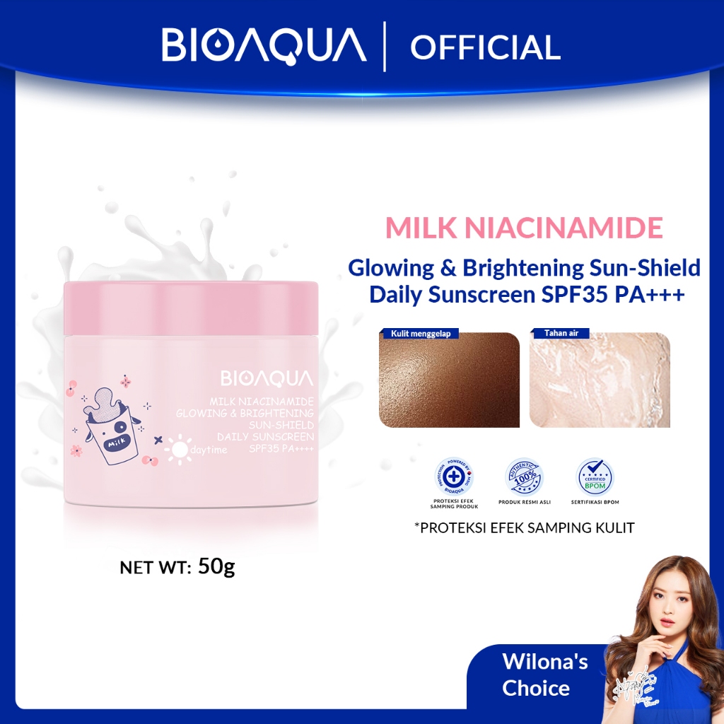 Jual BIOAQUA 7X Ceramide Serum Sunscreen SPF 50 PA ++++ Sunscreen Gel ...