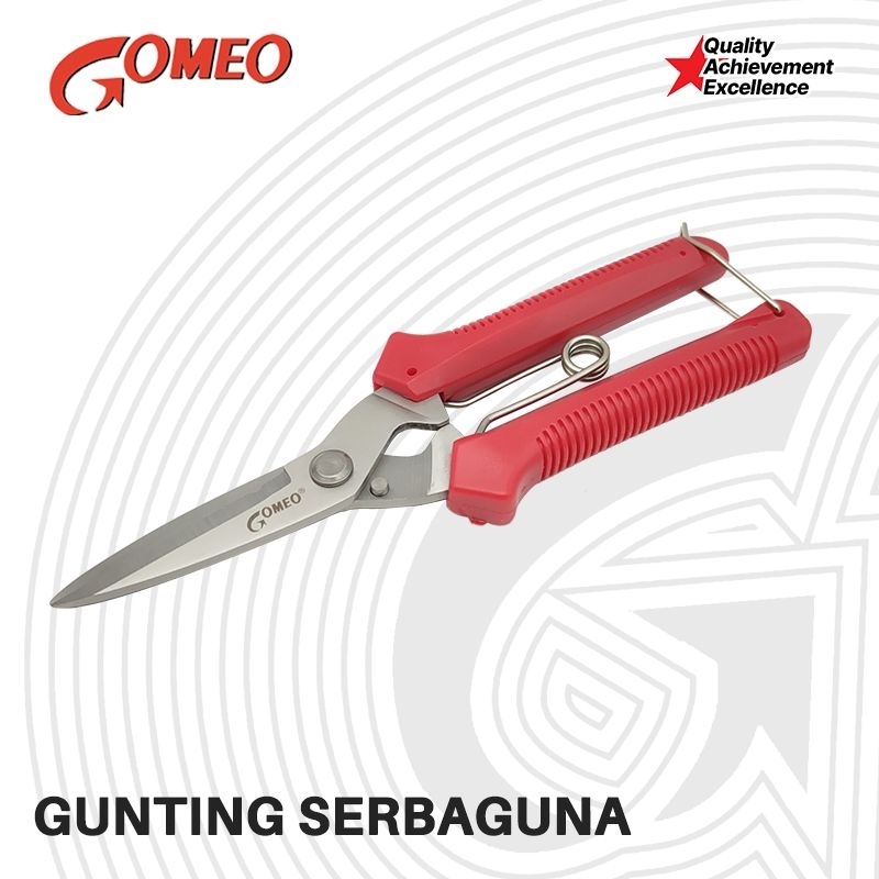 Jual GOMEO Gunting Serbaguna Potong Kertas Dapur Daging Kain | Shopee ...